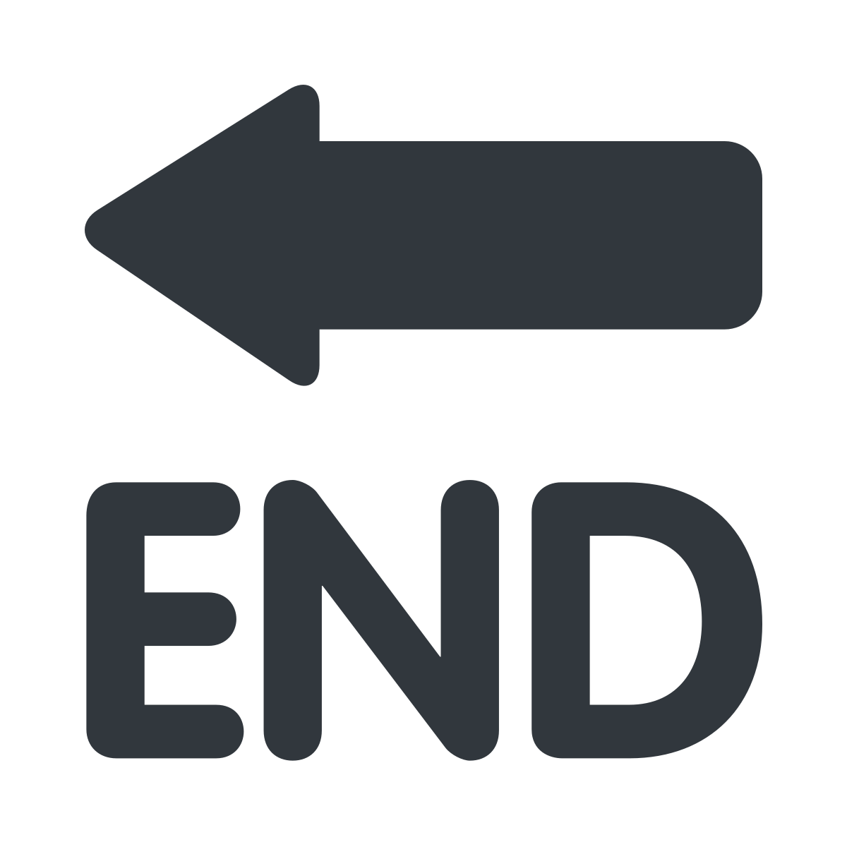 🔚 END Arrow Emoji - What Emoji 🧐