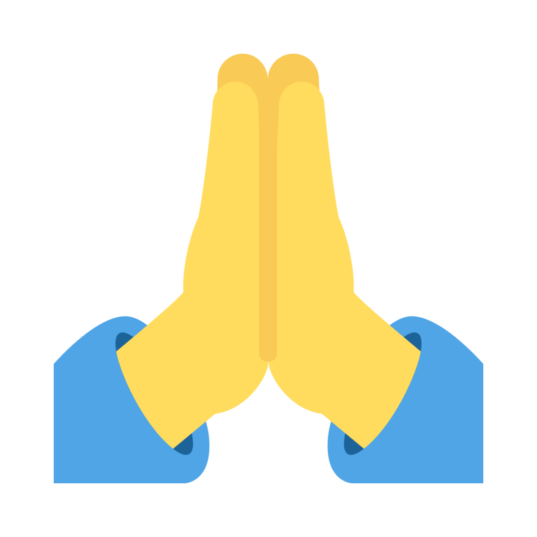 🙏 Folded Hands Emoji Guide - What Emoji 🧐
